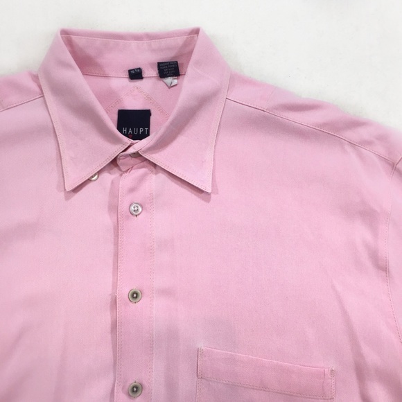 Haupt | Shirts | Mens Pink Work Shirt Haupt Of Germany Size L 65 | Poshmark